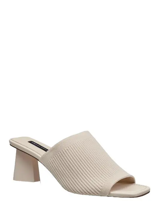 French Connection Styles Knit Stretch Mule - Bone