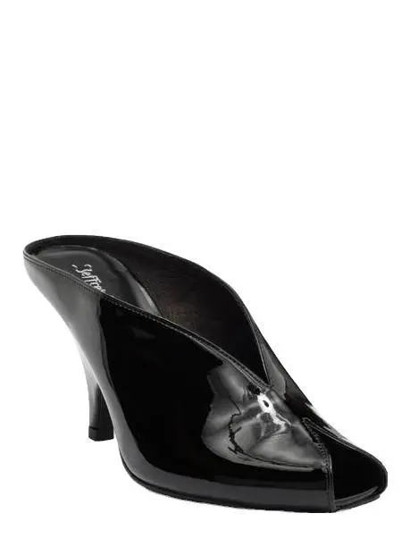 Jeffrey Campbell Parler Peep-toe Mule - Black Patent