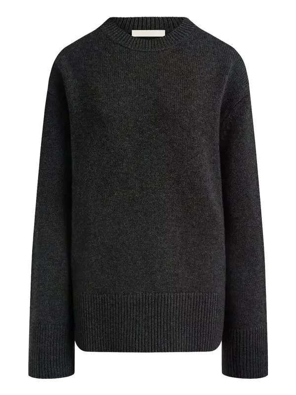 12 STOREEZ Luna Ribbed Sweater - Grey
