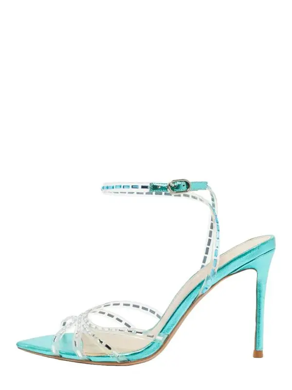 JÉSSAMIRO Crystal-embellished Strap Sandals - White