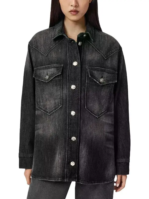 ALLSAINTS Bryn Buttoned Pocket Shirt - Black