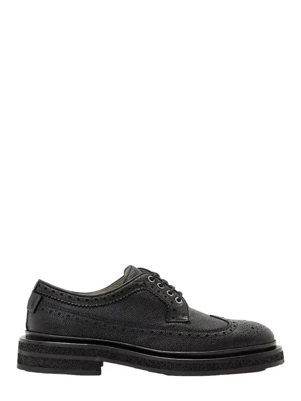 ALLSAINTS Escher Brogue Lace-up Shoes - Black