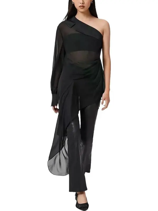ALLSAINTS Anaya One-shoulder Top - Black