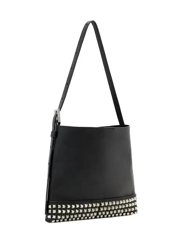 ALLSAINTS Asha Studded Shoulder Bag - Black