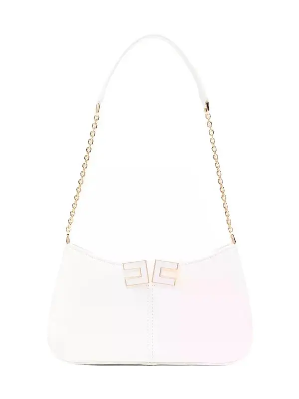 Elisabetta Franchi Logo Shoulder Bag - White