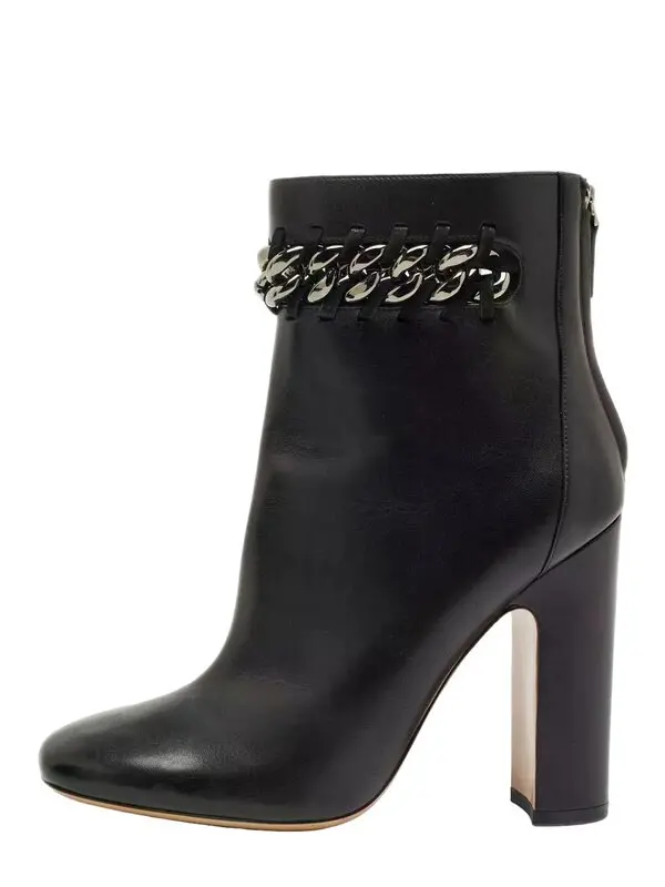 Valentino Garavani Leather Ankle Boots - Black