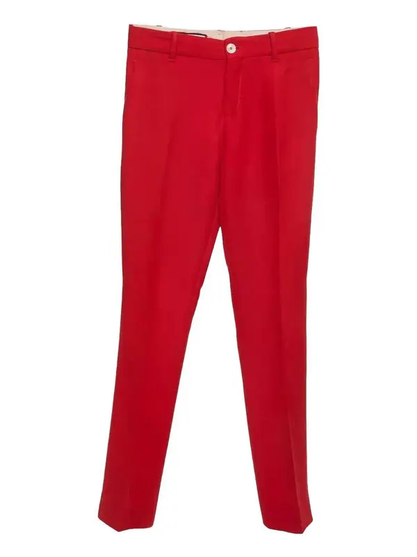 Gucci Crepe Flared Trousers - Red