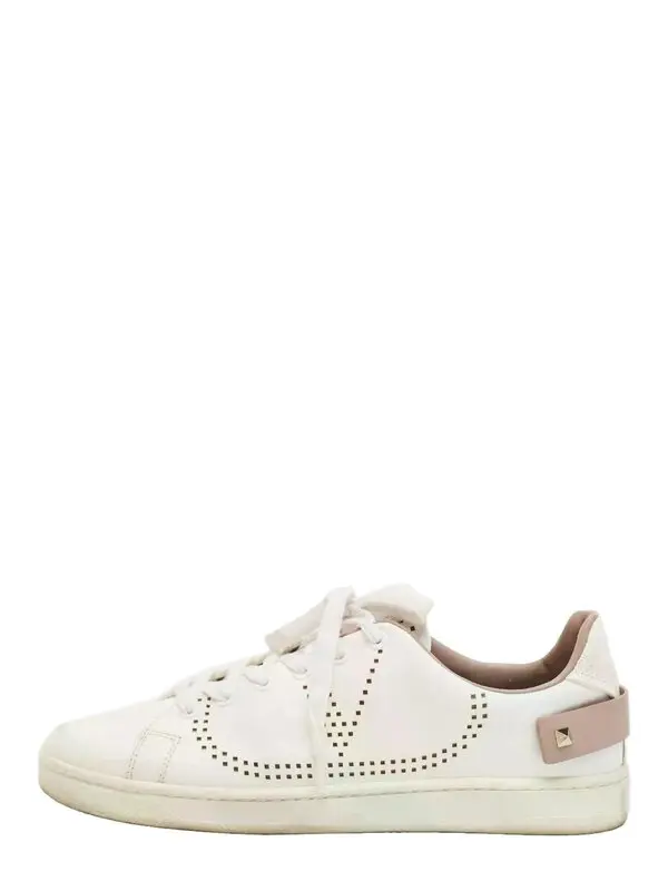 Valentino Garavani Rockstud Leather Sneakers - White