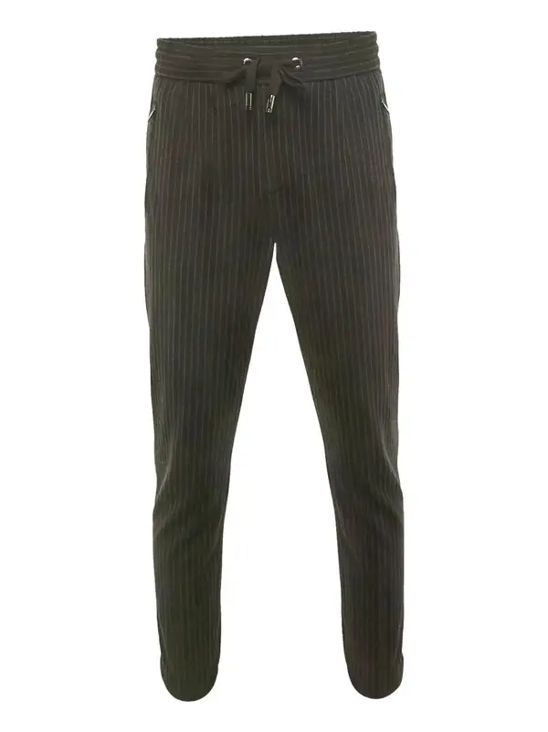 Dolce & Gabbana Pinstripe Pattern Track Pants - Grey