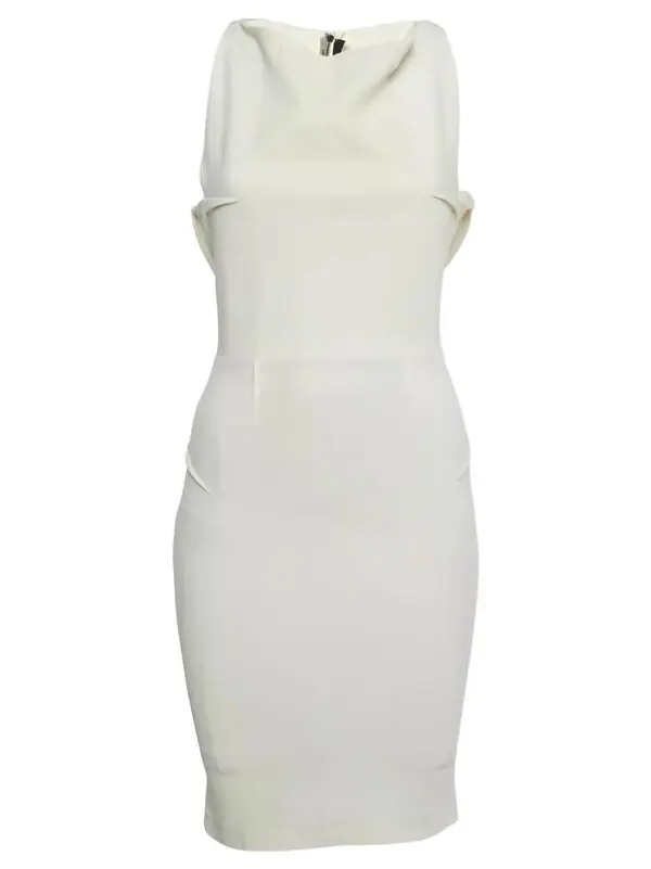 Roland Mouret Cut-out Mini Dress - Neutrals