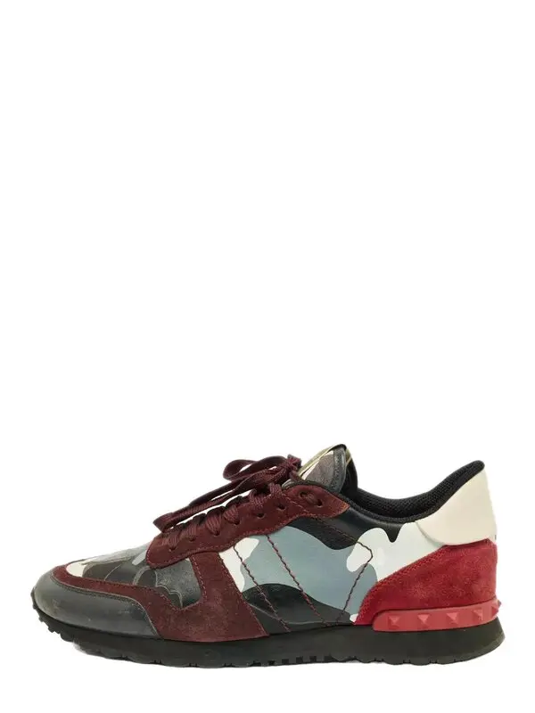 Valentino Garavani Rockrunner Lace-up Sneakers - Red