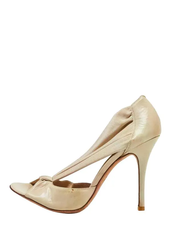 Fendi 105mm Open-toe Pumps - Neutrals