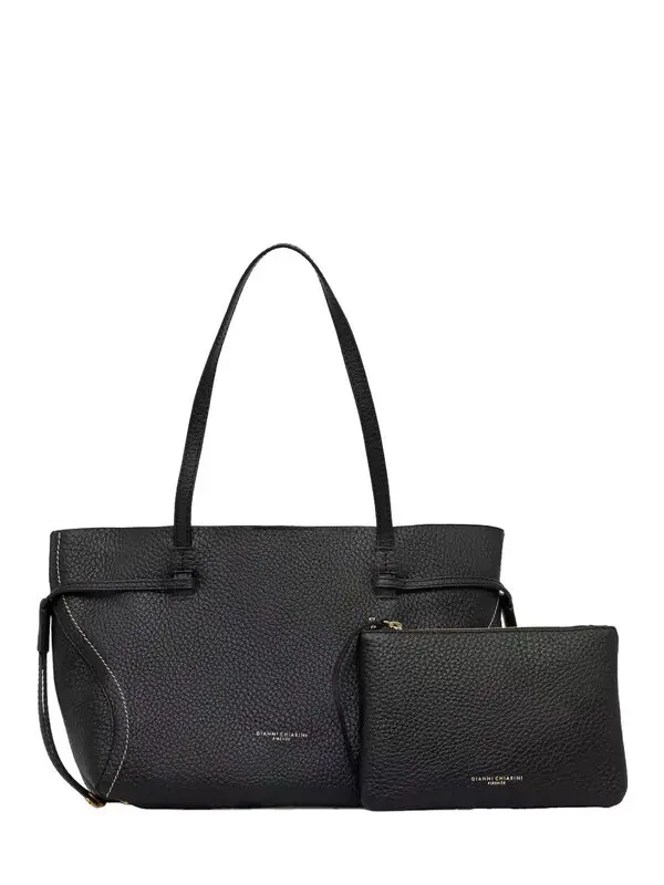 GIANNI CHIARINI Violette Detachable Pouch Tote Bag - Black