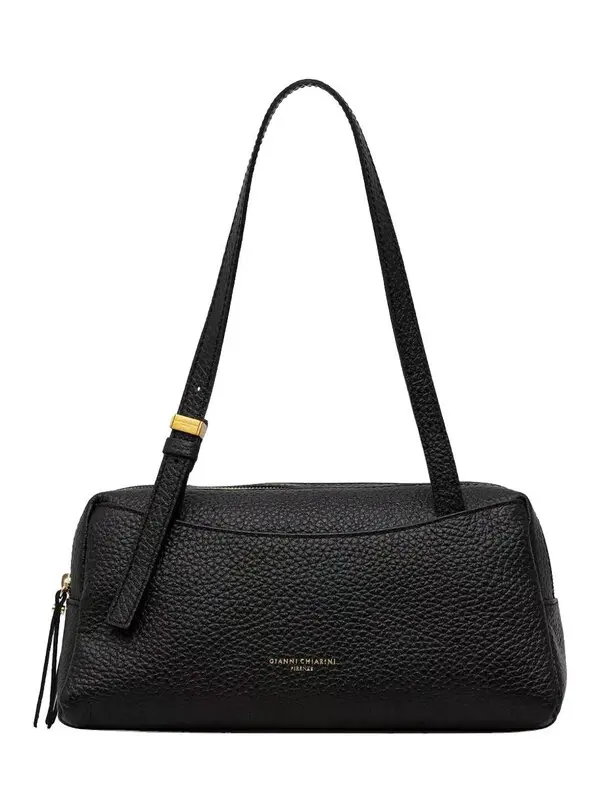 GIANNI CHIARINI Pebbled Double Zip Clutch - Black