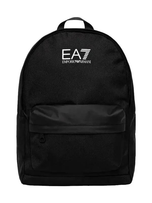 Emporio Armani Logo-print Backpack - Black