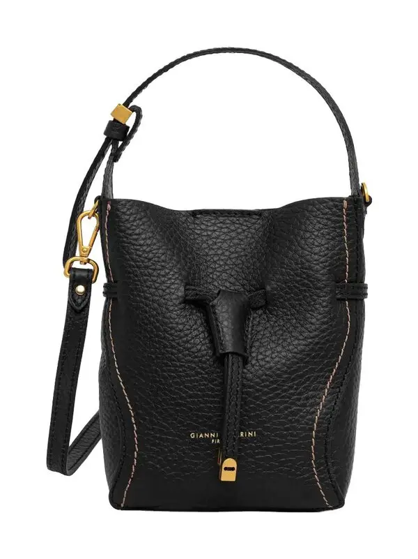 GIANNI CHIARINI Drawstring Bucket Bag - Black