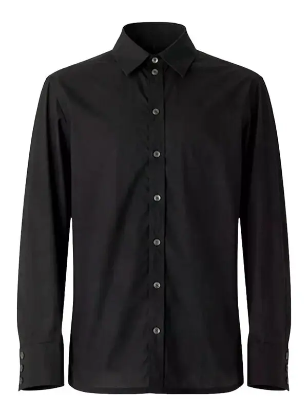 CHRISTOPHER NEMETH Typewriter Buttoned-up Cotton Shirt - Black