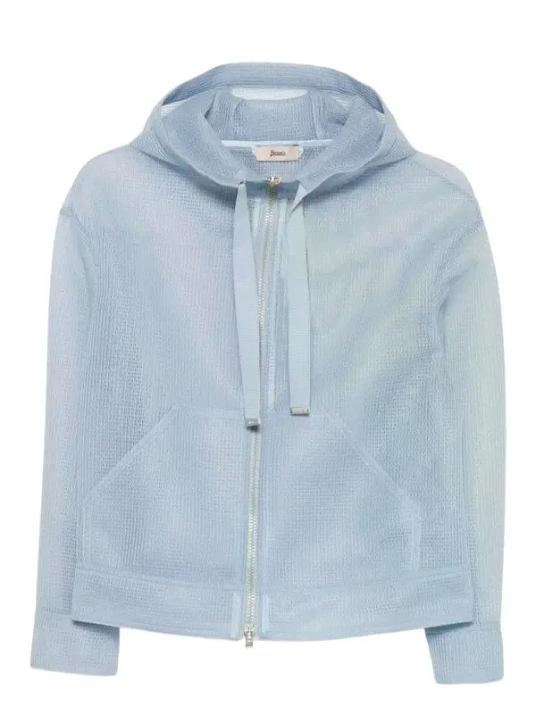 Herno Hooded Zip-up Jacket - Blue