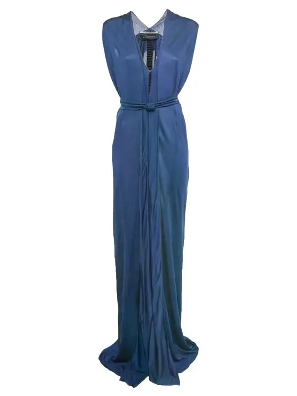 Roland Mouret Belted Maxi Dress - Blue