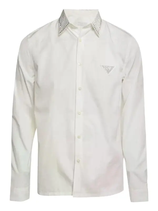 Prada Rhinestone-embellished Shirt - White