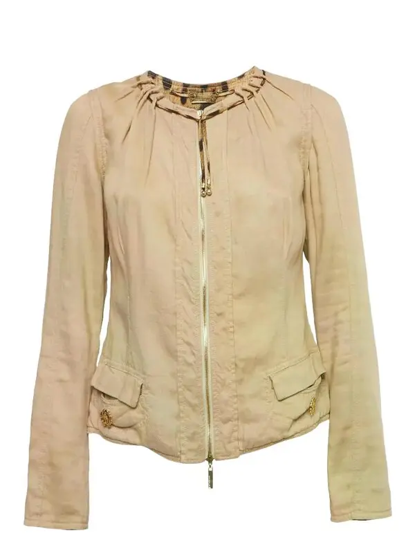 Roberto Cavalli Zip-up Jacket - Neutrals