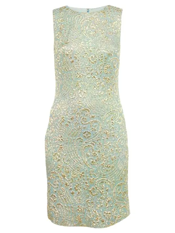 Dolce & Gabbana Brocade Silk Dress - Blue
