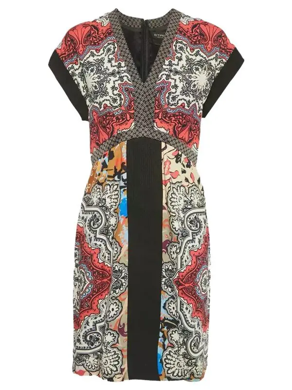 Etro Paisley Mini Dress - Neutrals
