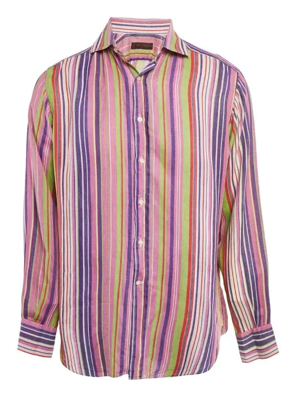Etro Linen Striped Shirt - Pink