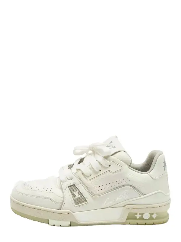 LOUIS VUITTON Calf Leather Low-top Sneakers - White