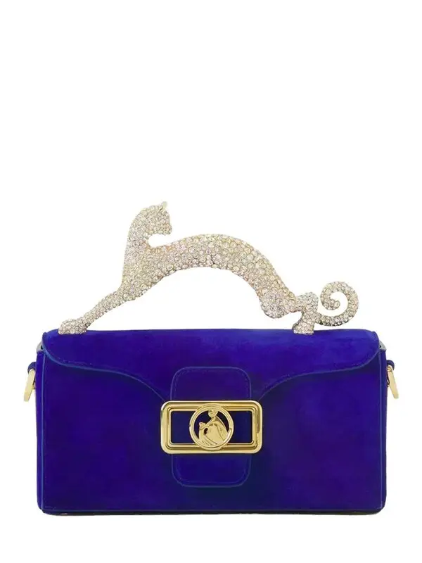 LANVIN Embellished Animal Chain Tote - Blue