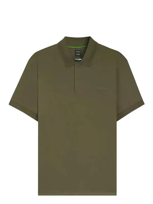 BOSS Logo-print Polo Shirt - Green
