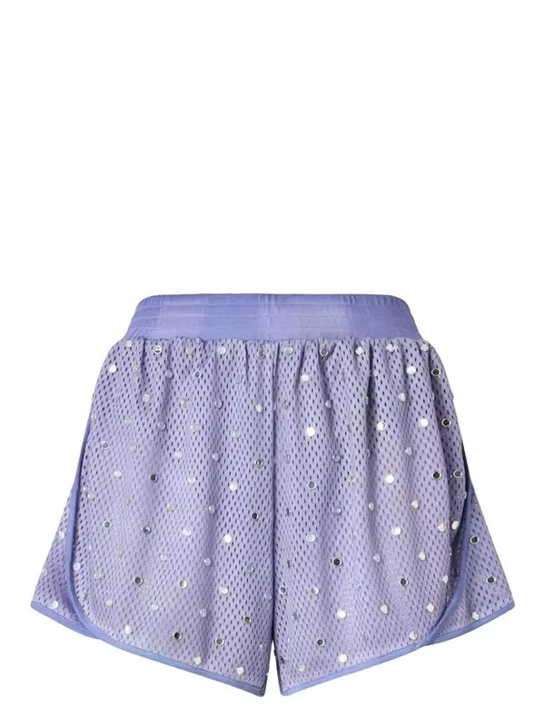 Pinko Sequin-embellished Shorts - Purple