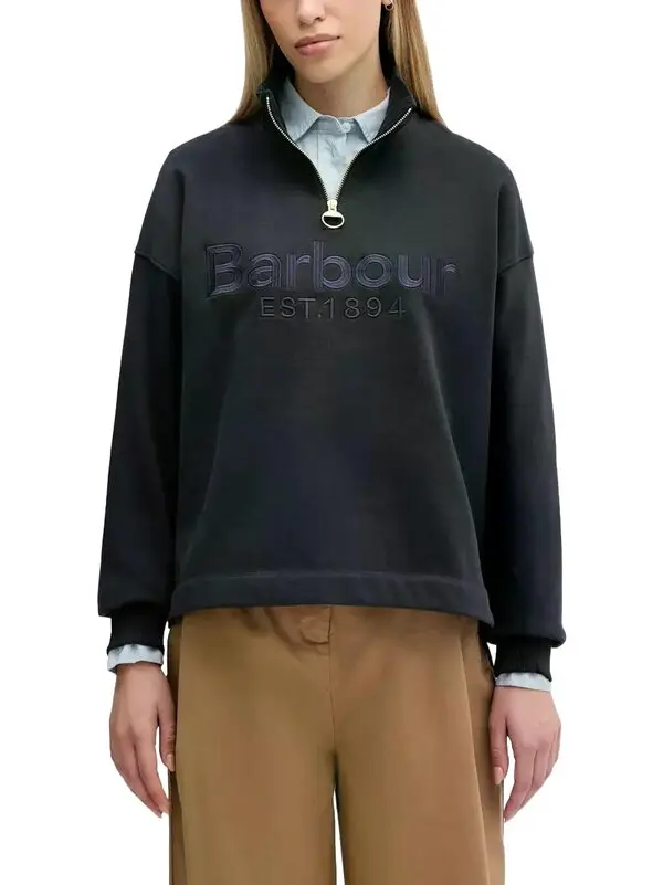 Barbour Sara Zip Turtleneck Sweater - Blue
