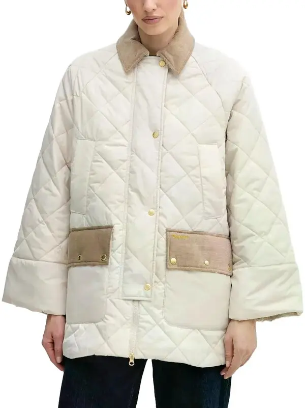 Barbour Corduroy Quilted Jacket - Neutrals
