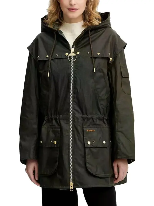 Barbour Drawstring Hooded Jacket - Green