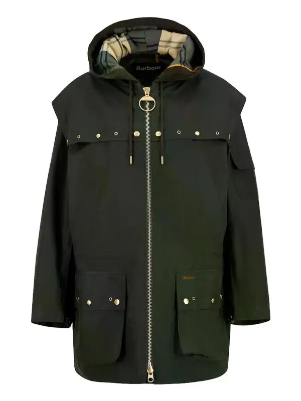 Barbour Drawstring Hooded Jacket - Green