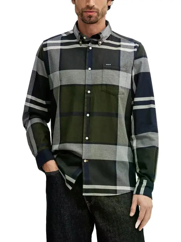 Barbour Dunoon Checked Pocket Shirt - Green