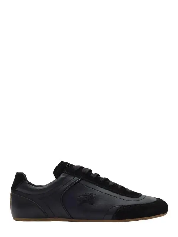 Burberry Leather Knight Runner Sneakers - Black