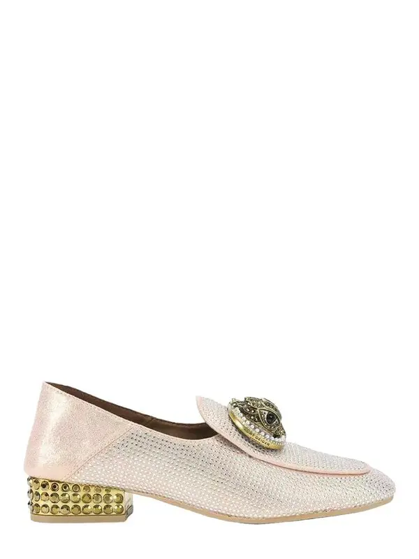 Kurt Geiger Embellished Bead Detail Loafers - Pink