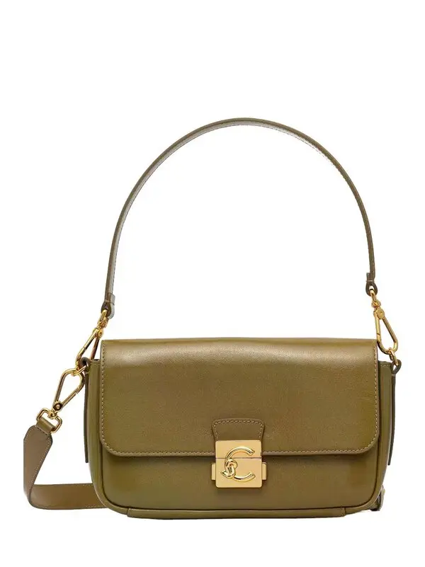 COCCINELLE Medium C-me Lock Shoulder Bag - Green