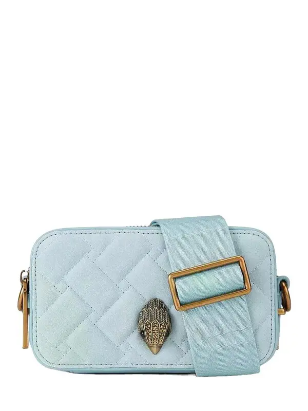 Kurt Geiger Quilted Emblem Satchel - Blue