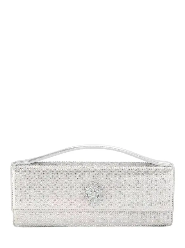 Kurt Geiger Crystal-embellished Clutch - Silver