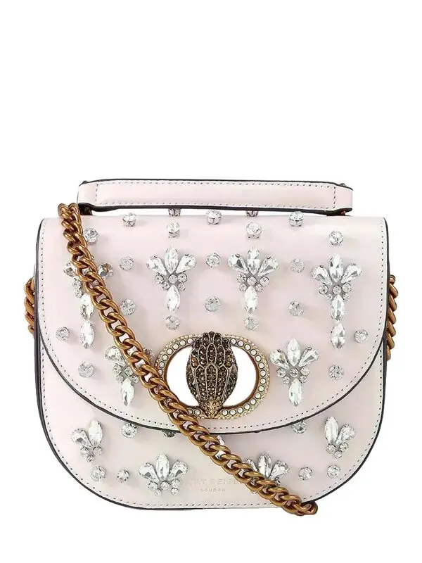 Kurt Geiger Crystal-embellished Cross Body Bag - Pink