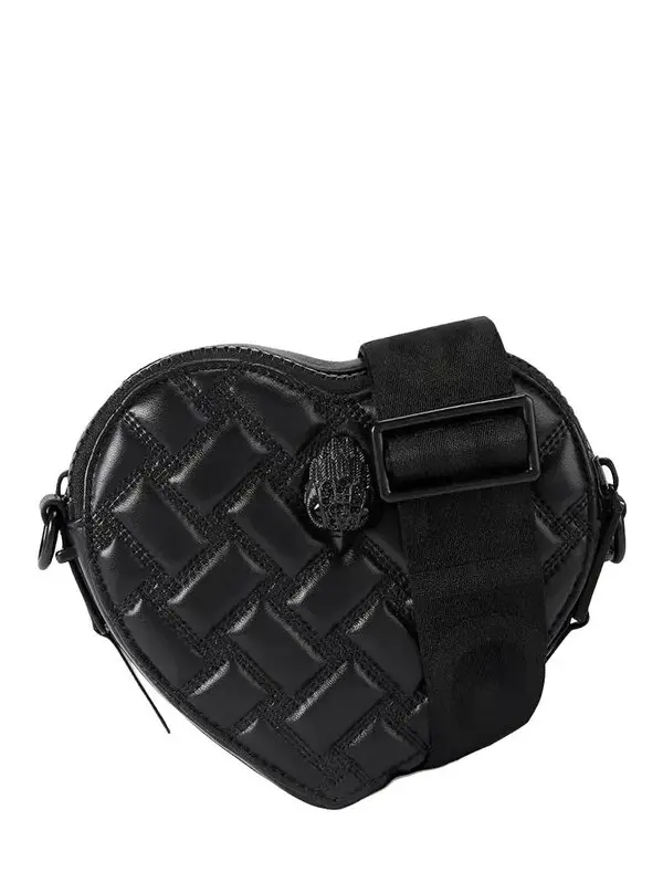 Kurt Geiger Quilted Heart-shaped Cross Body Bag - Black