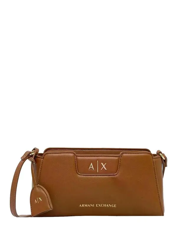 Armani Exchange Logo-detail Cross-body Bag - Brown