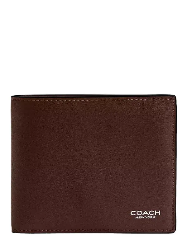 COACH Slim Billfold Wallet - Brown
