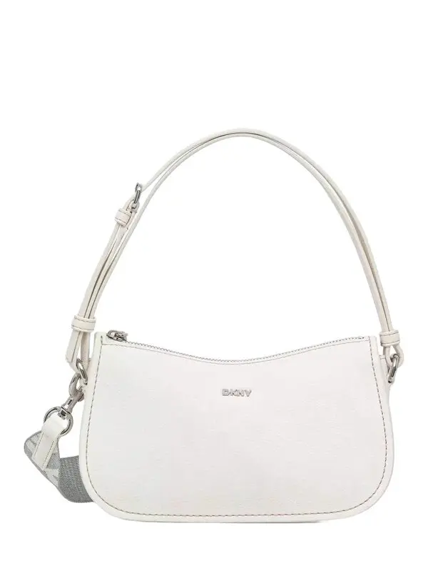 Dkny Logo-plaque Shoulder Bag - White