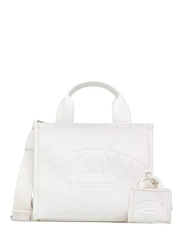 Dkny Logo-embossed Tote - White