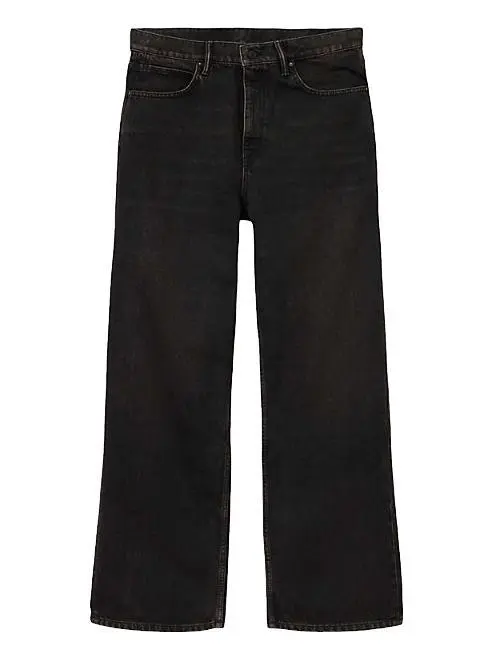ALLSAINTS Lenny Wide-leg Denim Jeans - Overdyed Brown