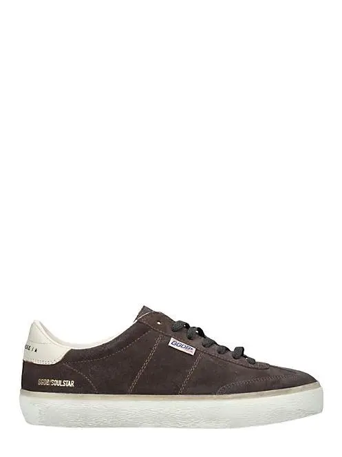 GOLDEN GOOSE Soul Star 60349 Suede Trainers - Dark Brown
